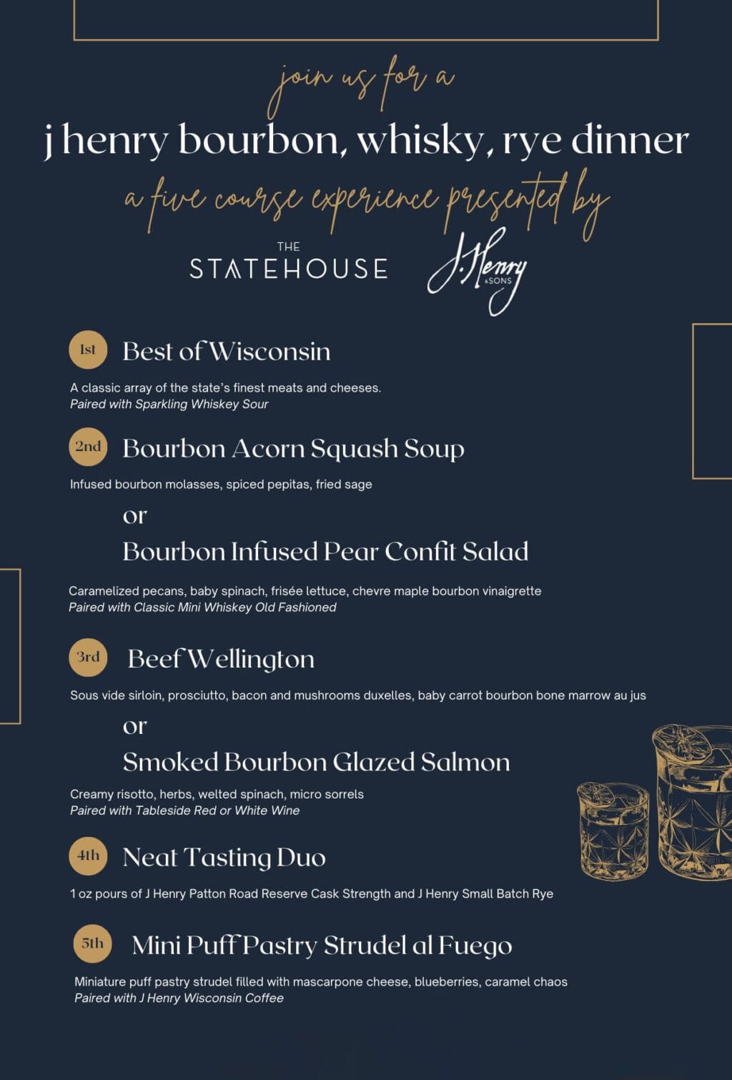 J. Henry Bourbon, Whiskey, Rye Dinner (Thursday, 4/25 @ 6:30pm) – The ...